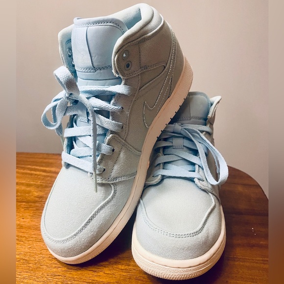 Nike | Shoes | Jordan Mid Ice Blue Nike | Poshmark